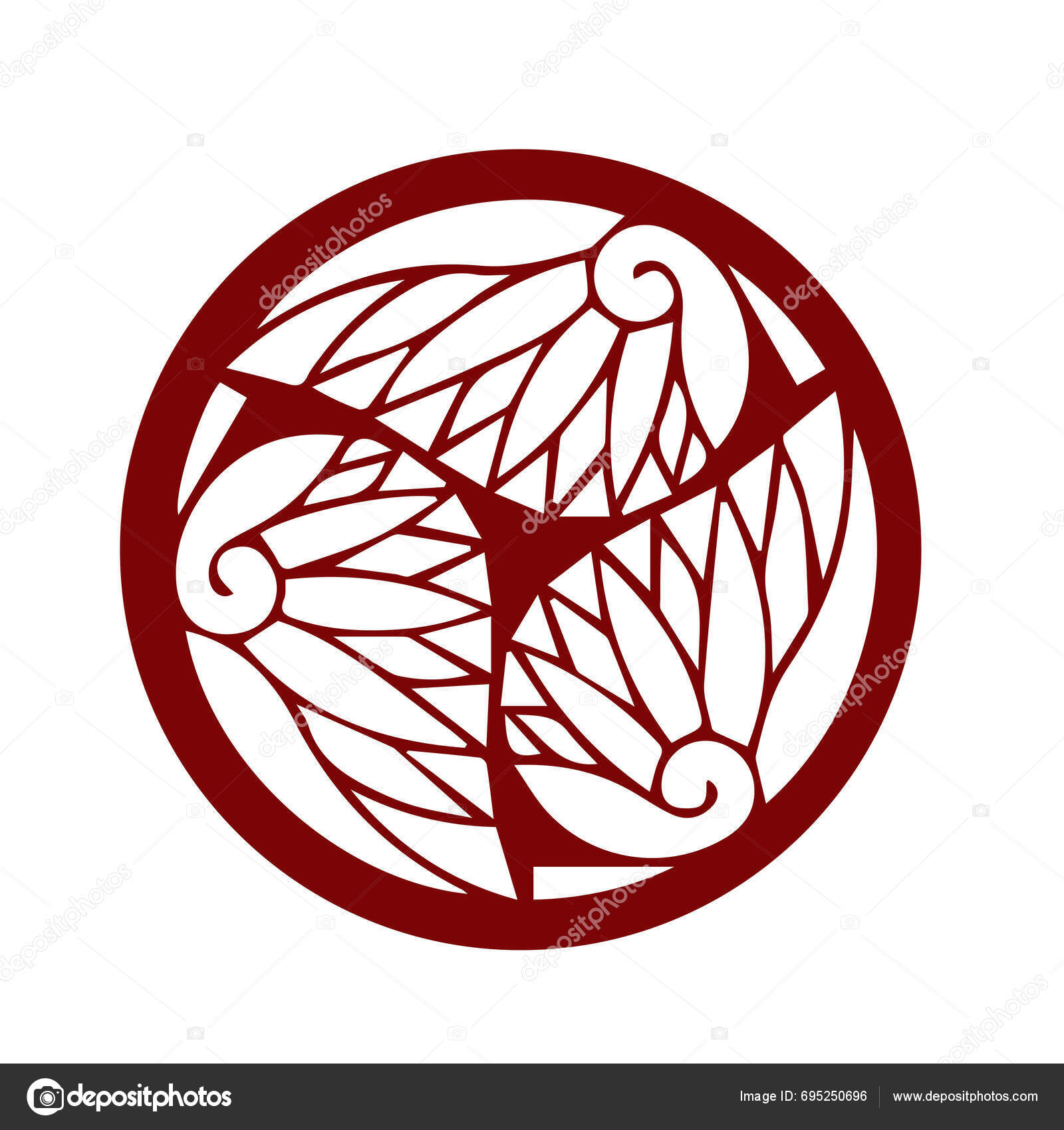 Japanese Clan Kamon Crest Symbol Japanese Ancient Family Stamp Symbol ...