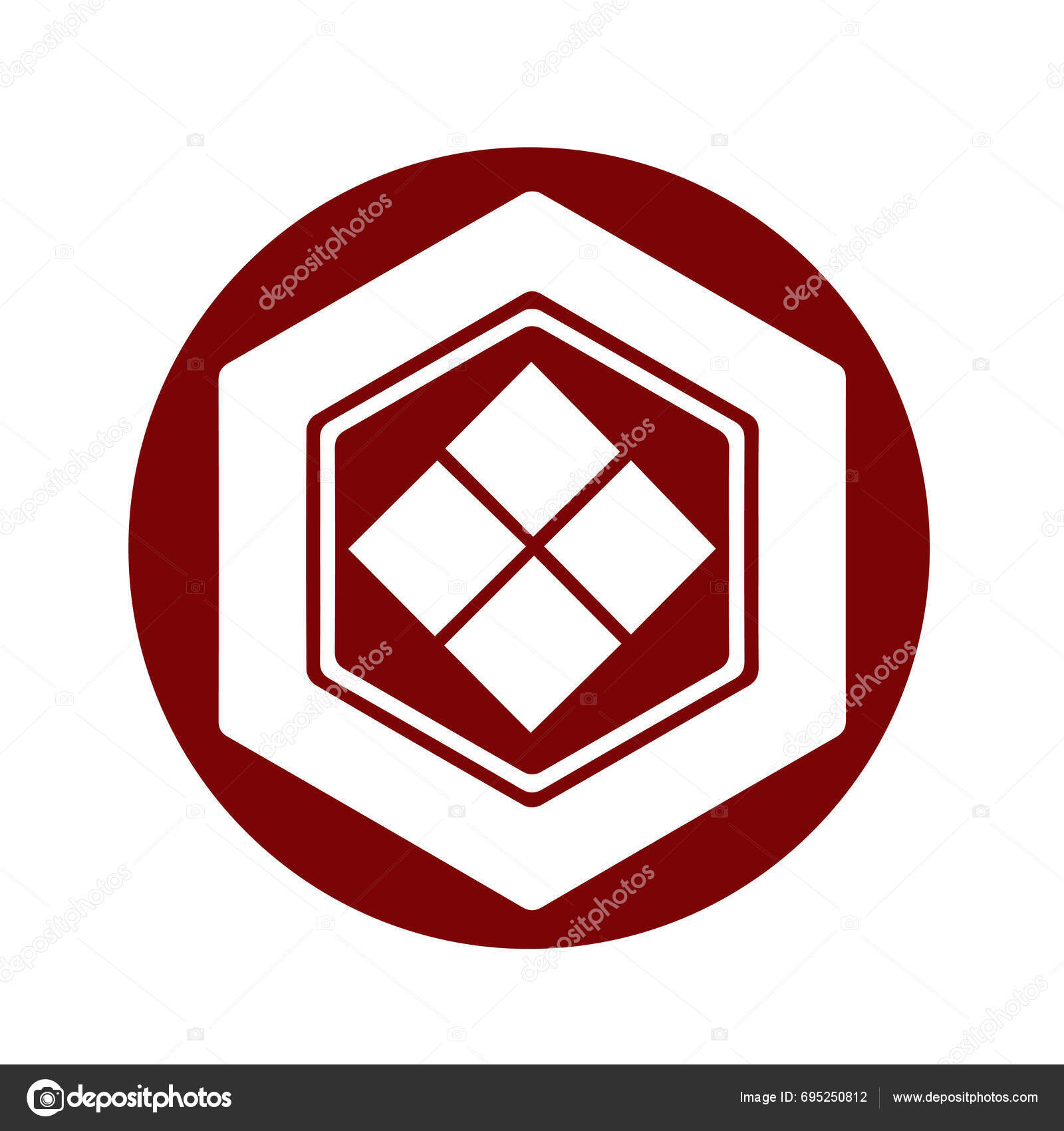 Japanese Clan Kamon Crest Symbol Japanese Ancient Family Stamp Symbol ...