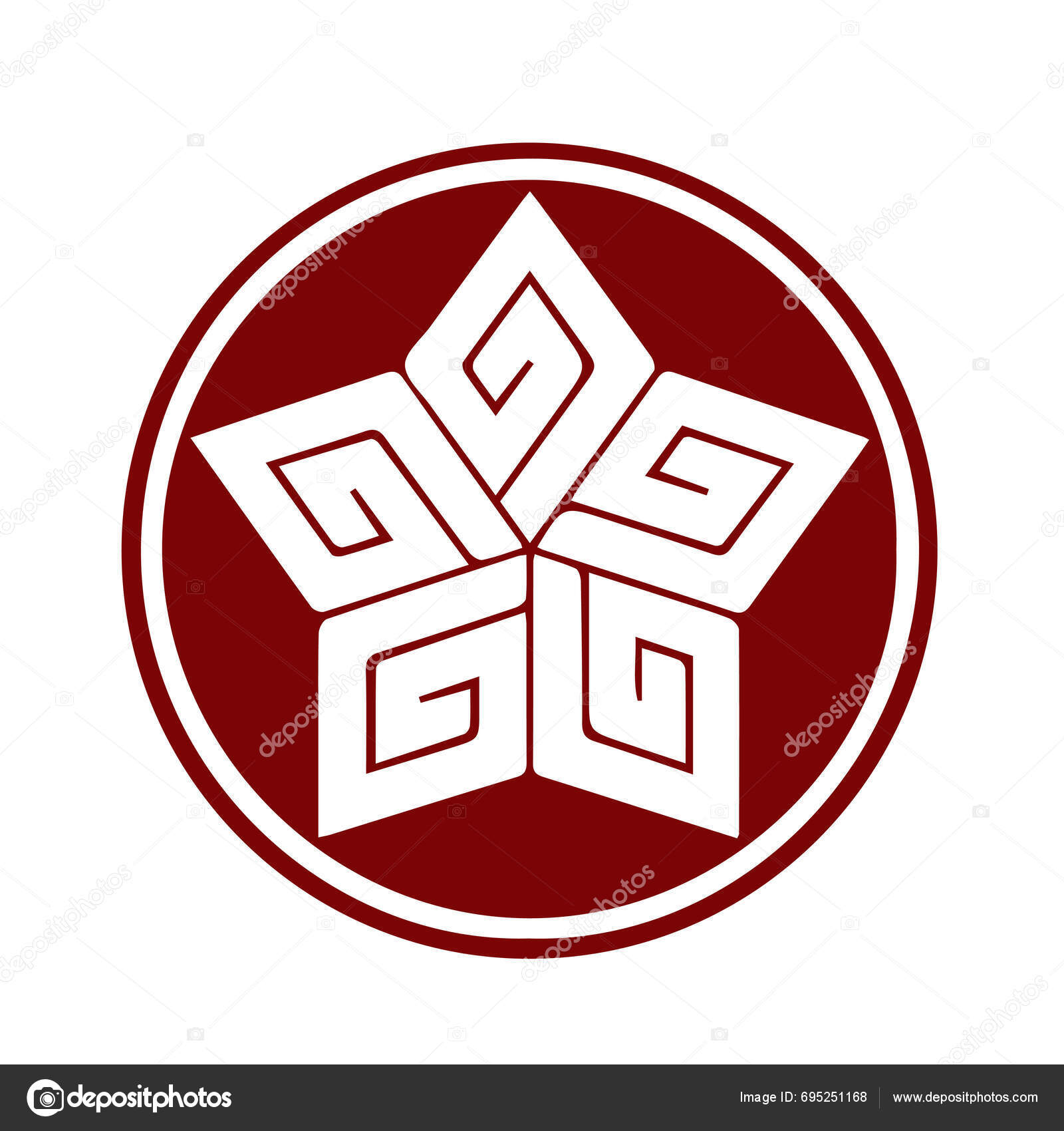 Japanese Clan Kamon Crest Symbol Japanese Ancient Family Stamp Symbol ...