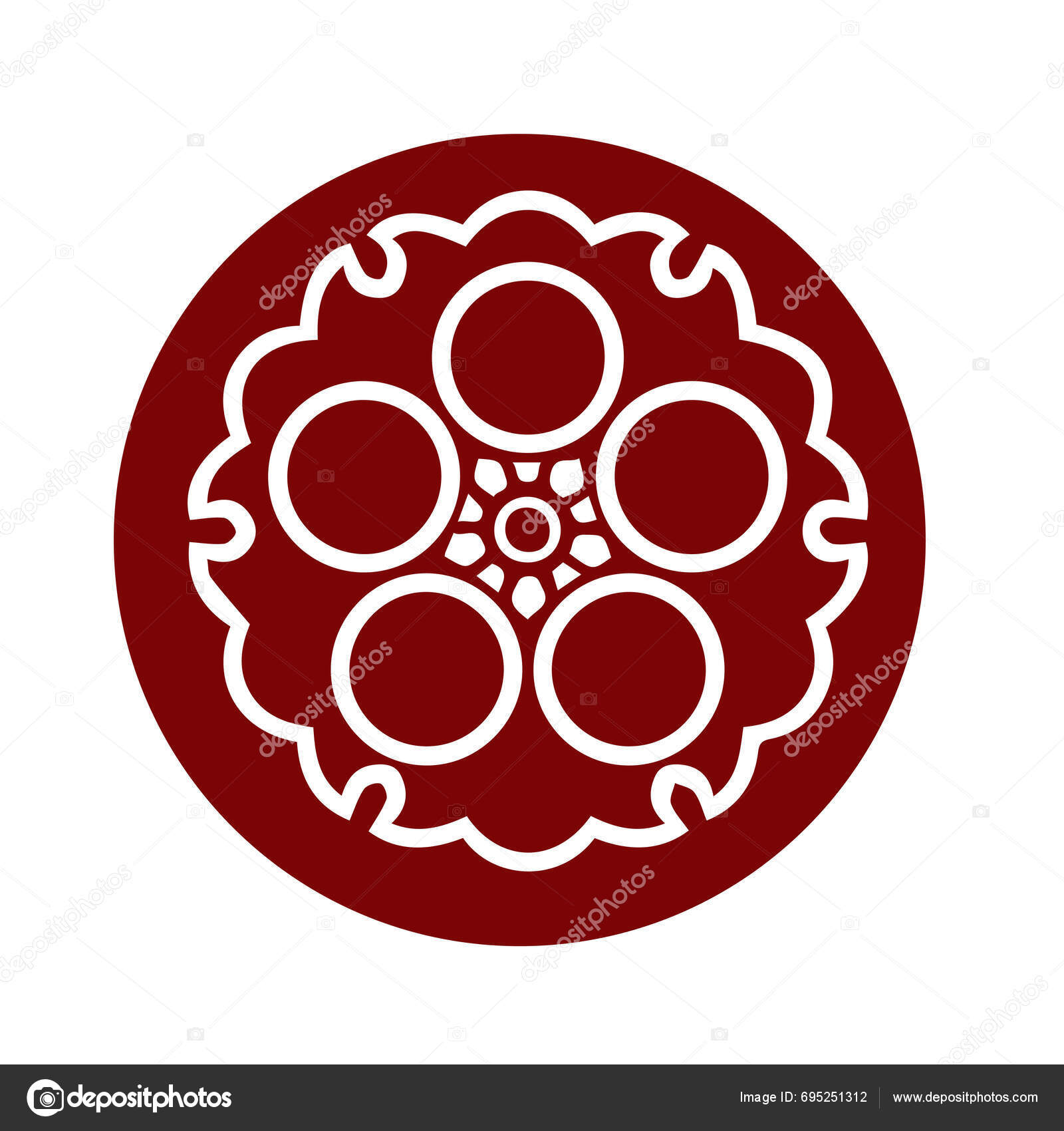 Japanese Clan Kamon Crest Symbol Japanese Ancient Family Stamp Symbol ...