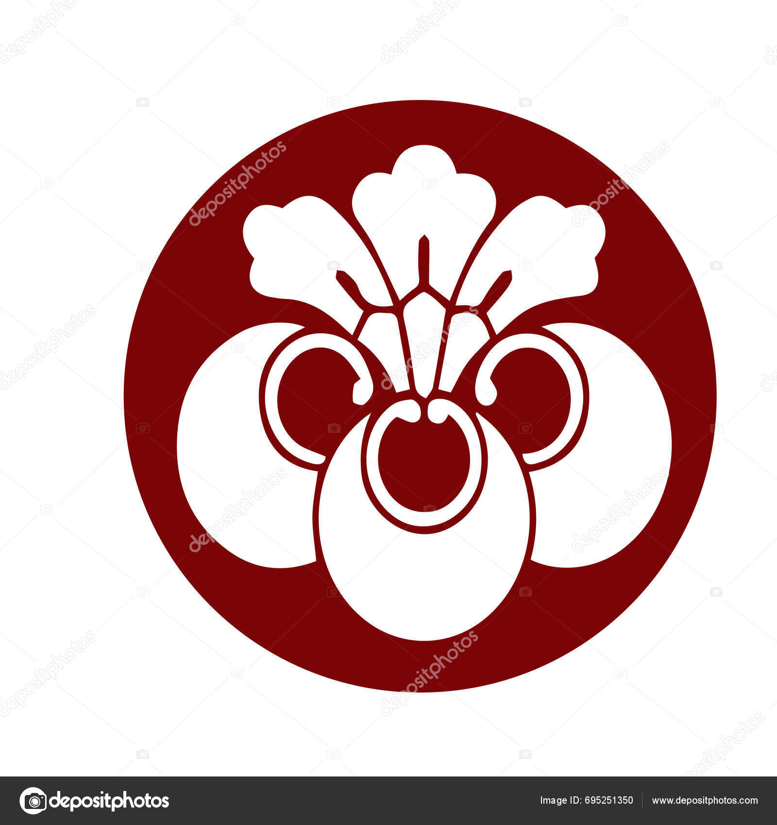 Japanese Clan Kamon Crest Symbol Japanese Ancient Family Stamp Symbol ...