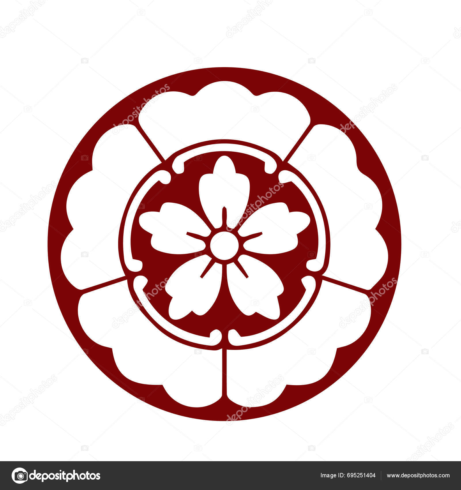 Japanese Clan Kamon Crest Symbol Japanese Ancient Family Stamp Symbol ...