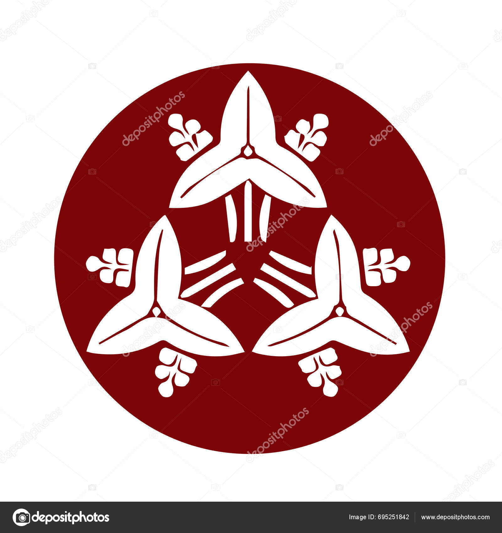Japanese Clan Kamon Crest Symbol Japanese Ancient Family Stamp Symbol ...
