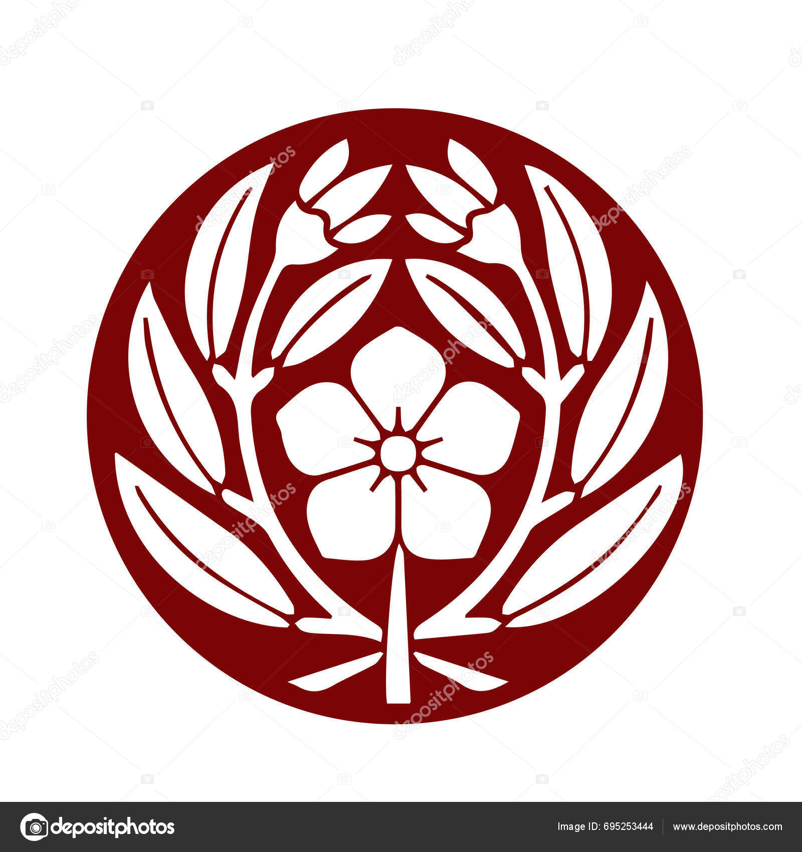 Japanese Clan Kamon Crest Symbol Japanese Ancient Family Stamp Symbol ...