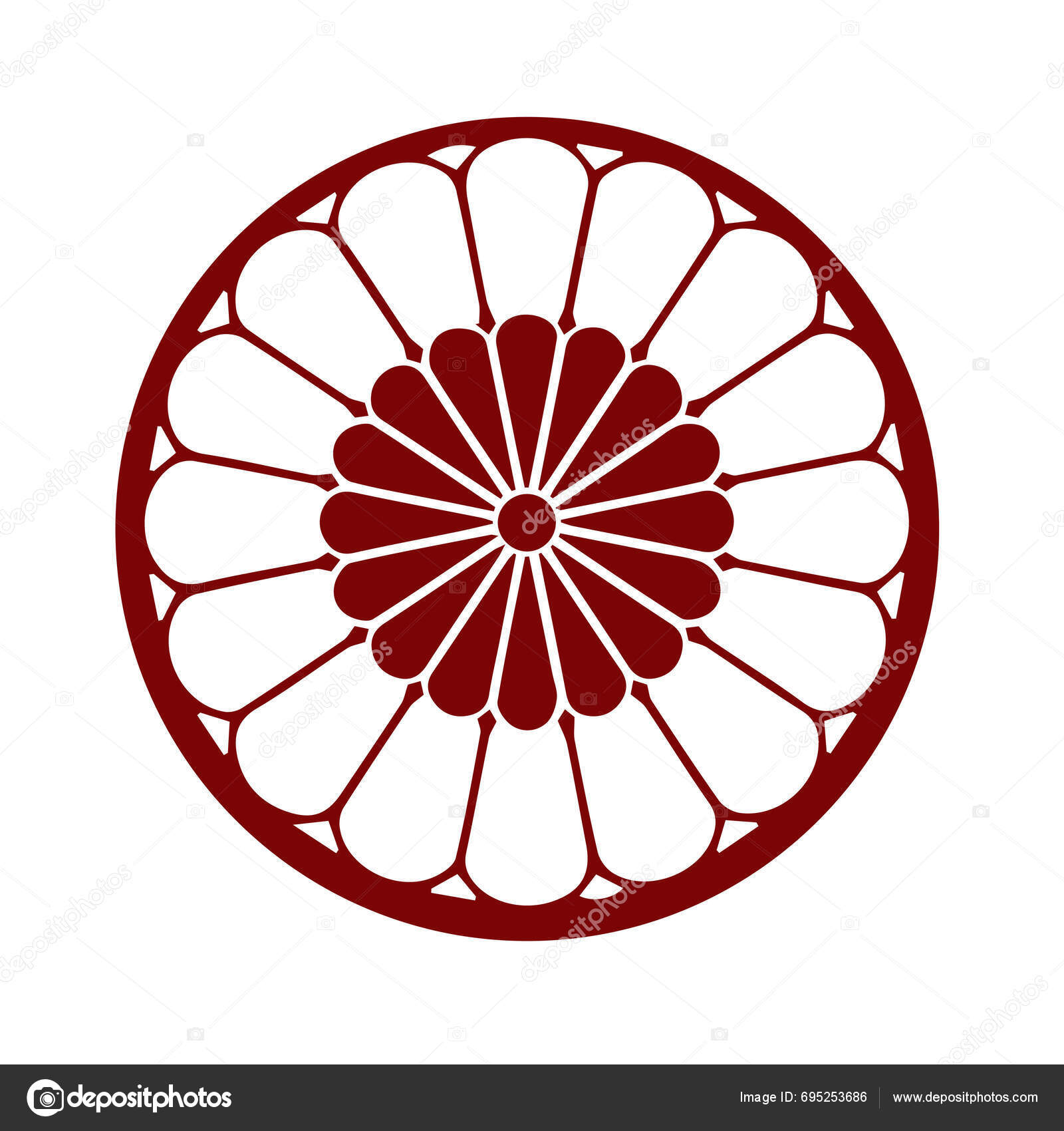 Japanese Clan Kamon Crest Symbol Japanese Ancient Family Stamp Symbol ...