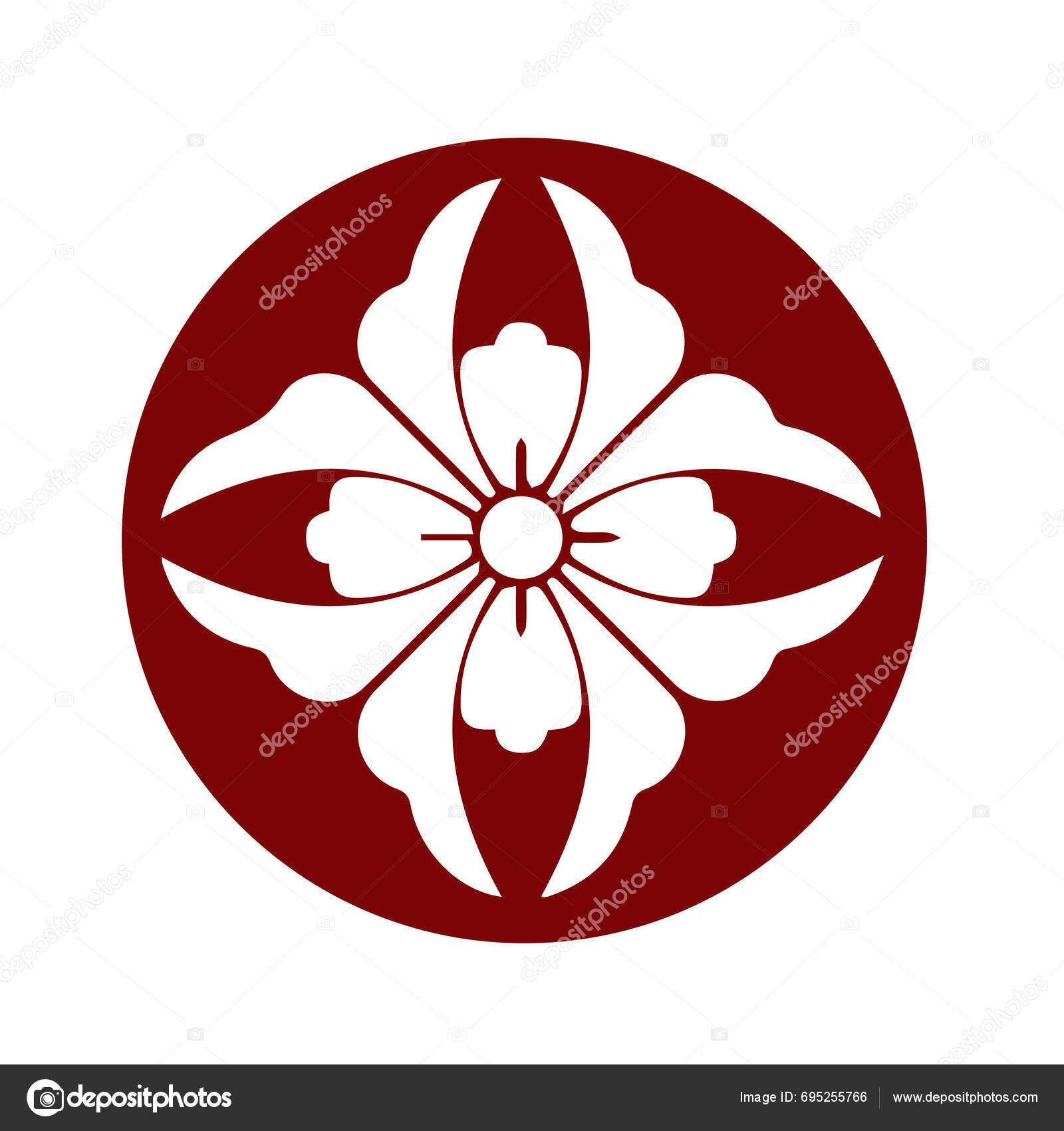 Japanese Clan Kamon Crest Symbol Japanese Ancient Family Stamp Symbol ...