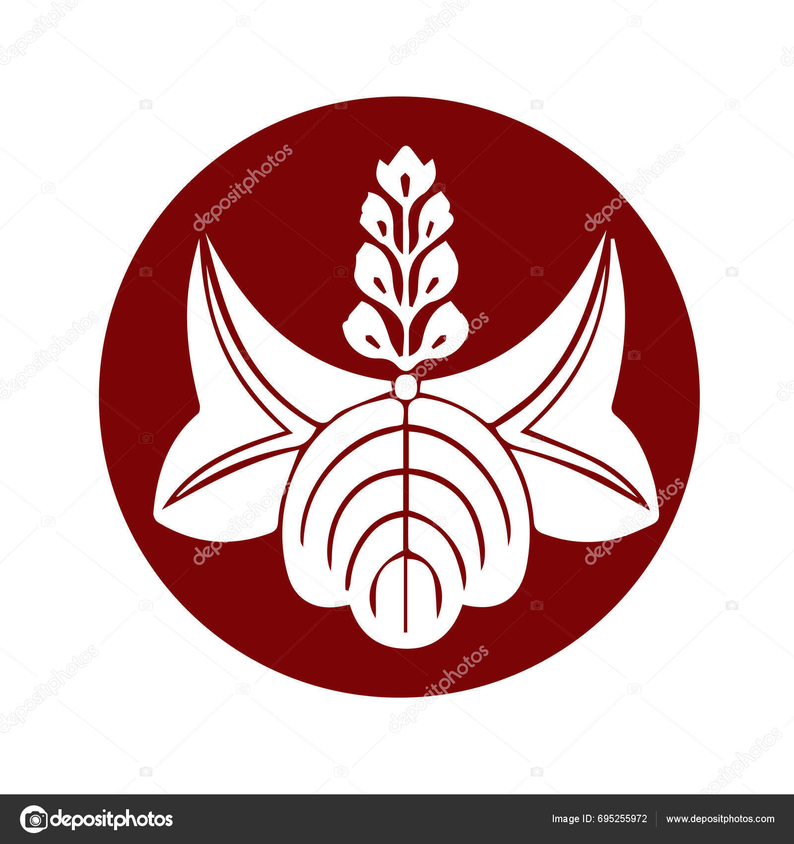 Japanese Clan Kamon Crest Symbol Japanese Ancient Family Stamp Symbol ...