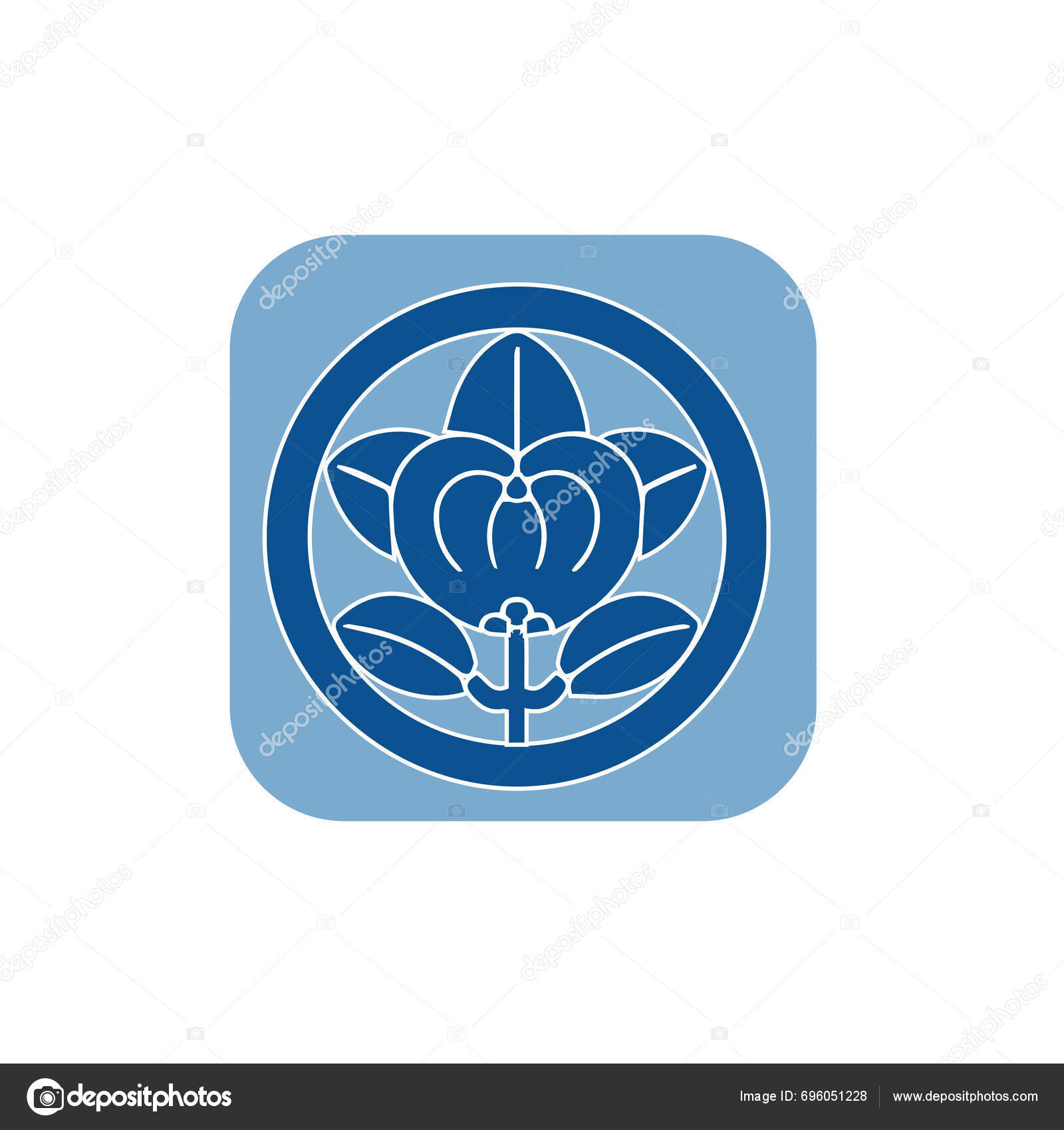Kamon Crest Japanese Clan Symbol Vector Illustration Stock Vector by ...