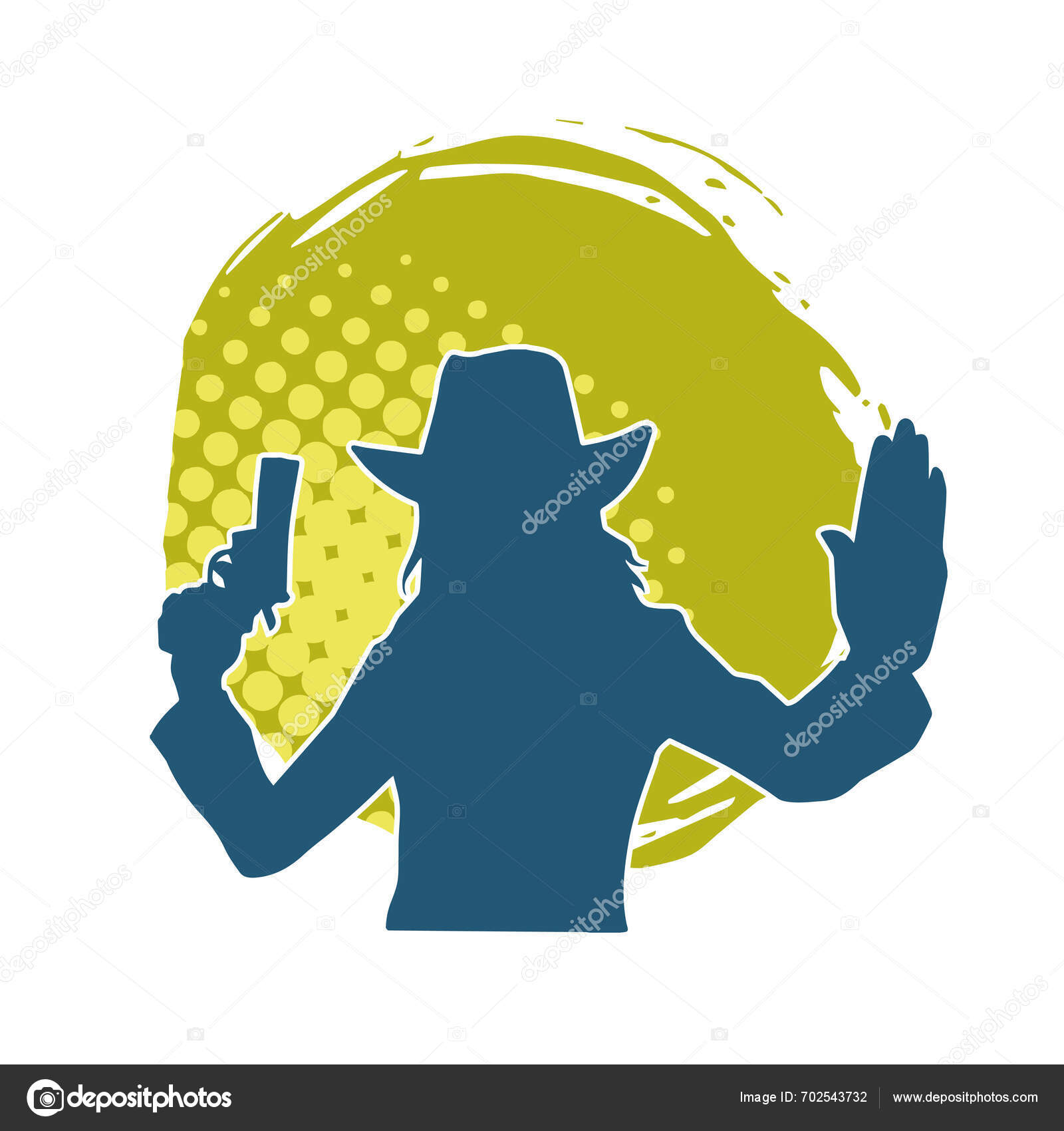 Image vectorielle Silhouette D'une Mannequin Féminine Portant Costume ...