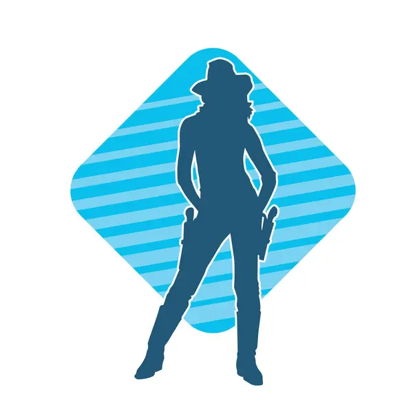 Image vectorielle Silhouette D'une Mannequin Féminine Portant Costume ...