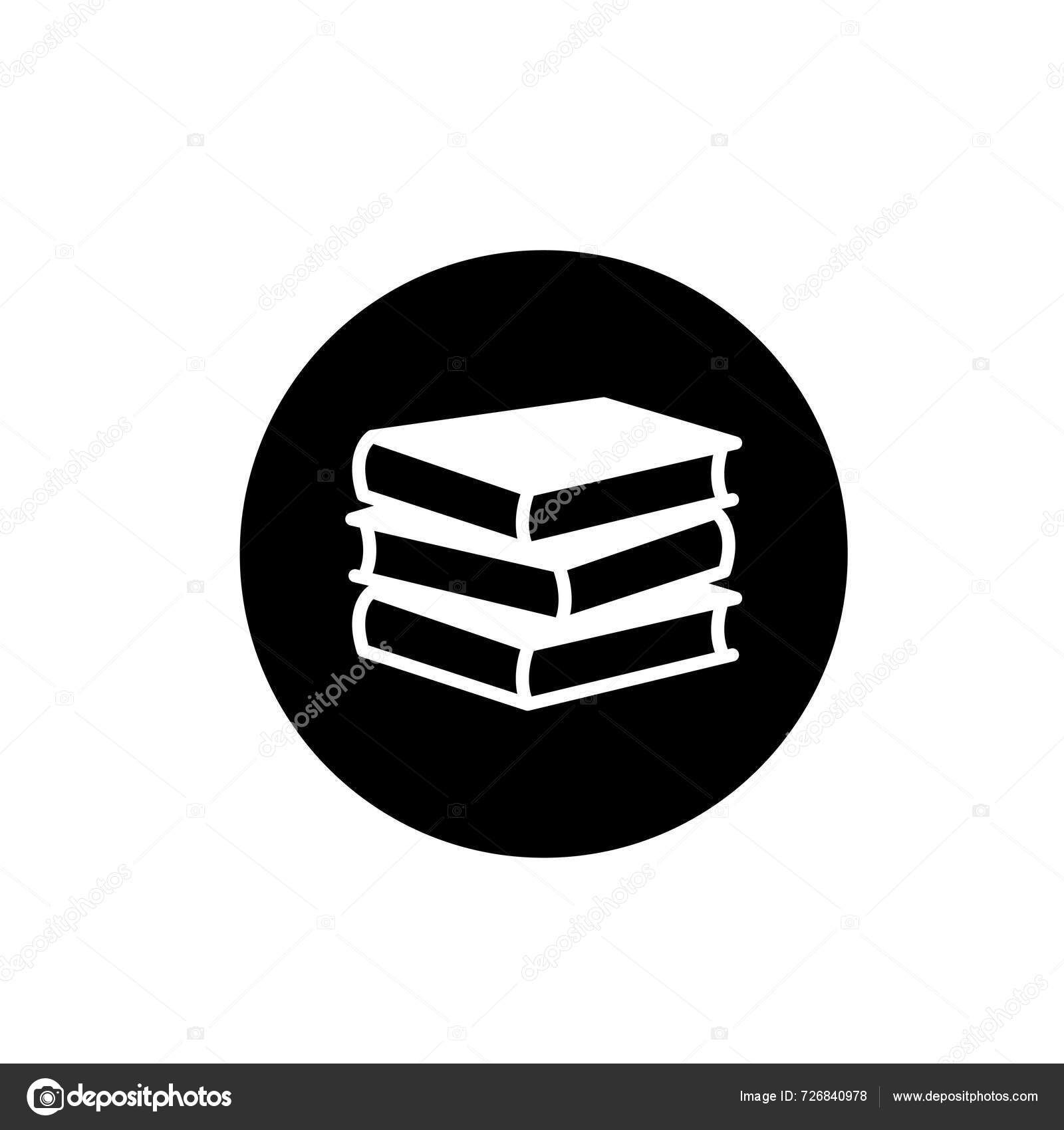 Pile Books Symbol Books Stack Vector Illustration Stock Vector by ...