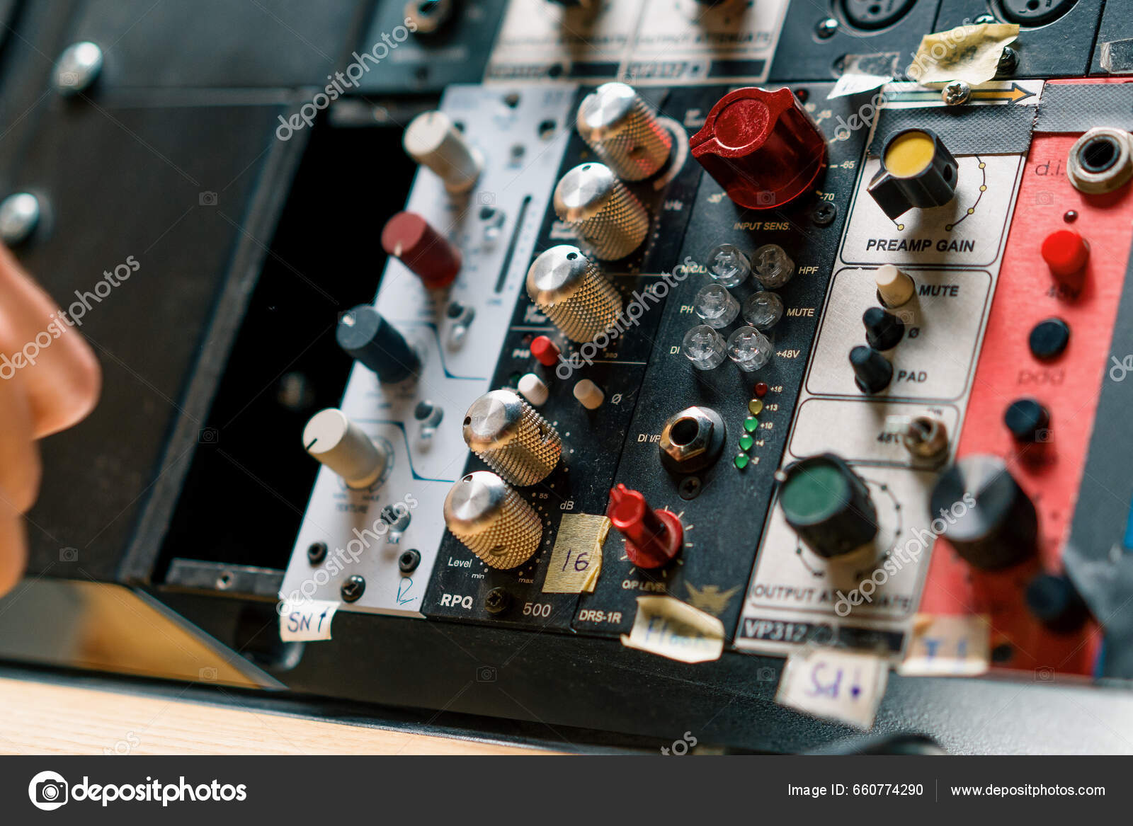 Remote Control Mixer Adjust Sound Volume Level Music Creation Equalizer ...