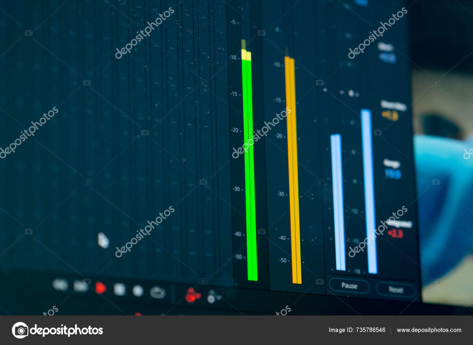 Close Computer Monitor Screen Editing Software Turned Dashboard Editing ...