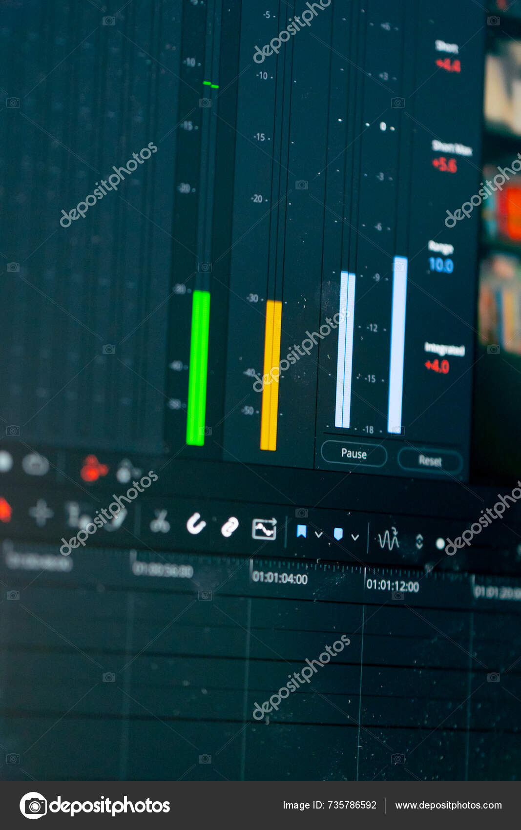 Close Computer Monitor Screen Editing Software Turned Dashboard Editing ...
