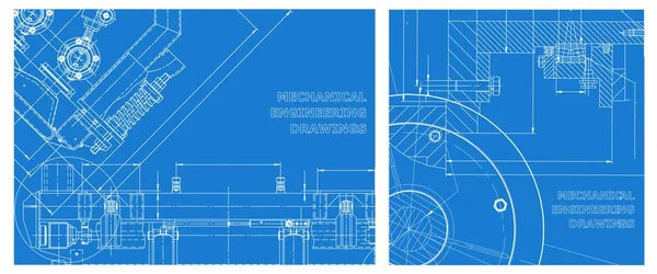Engineering Illustration Set Instrument Making Drawings Computer Aided ...