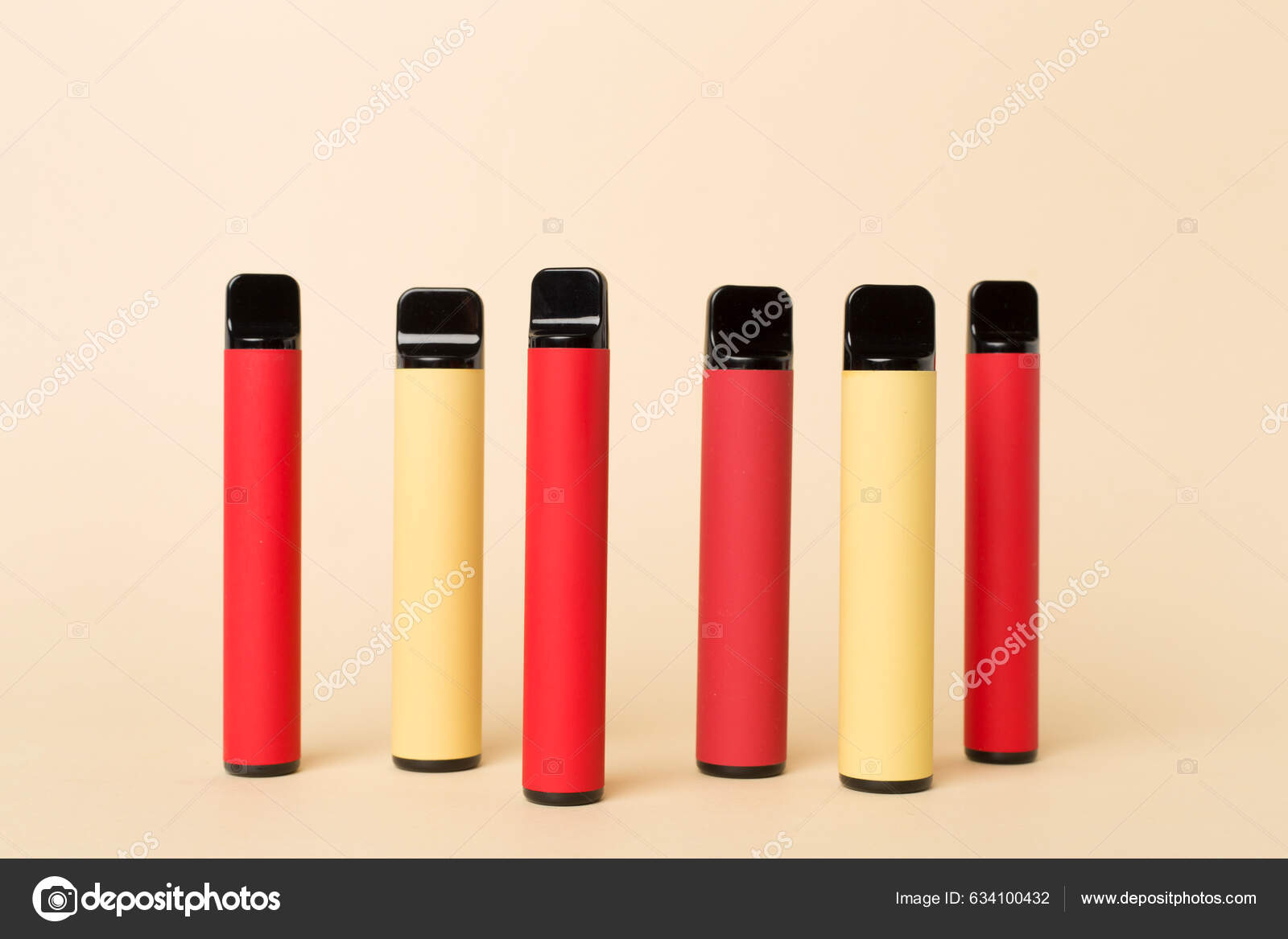 Disposable Electronic Cigarettes Color Background Stock Photo by ©Liami ...