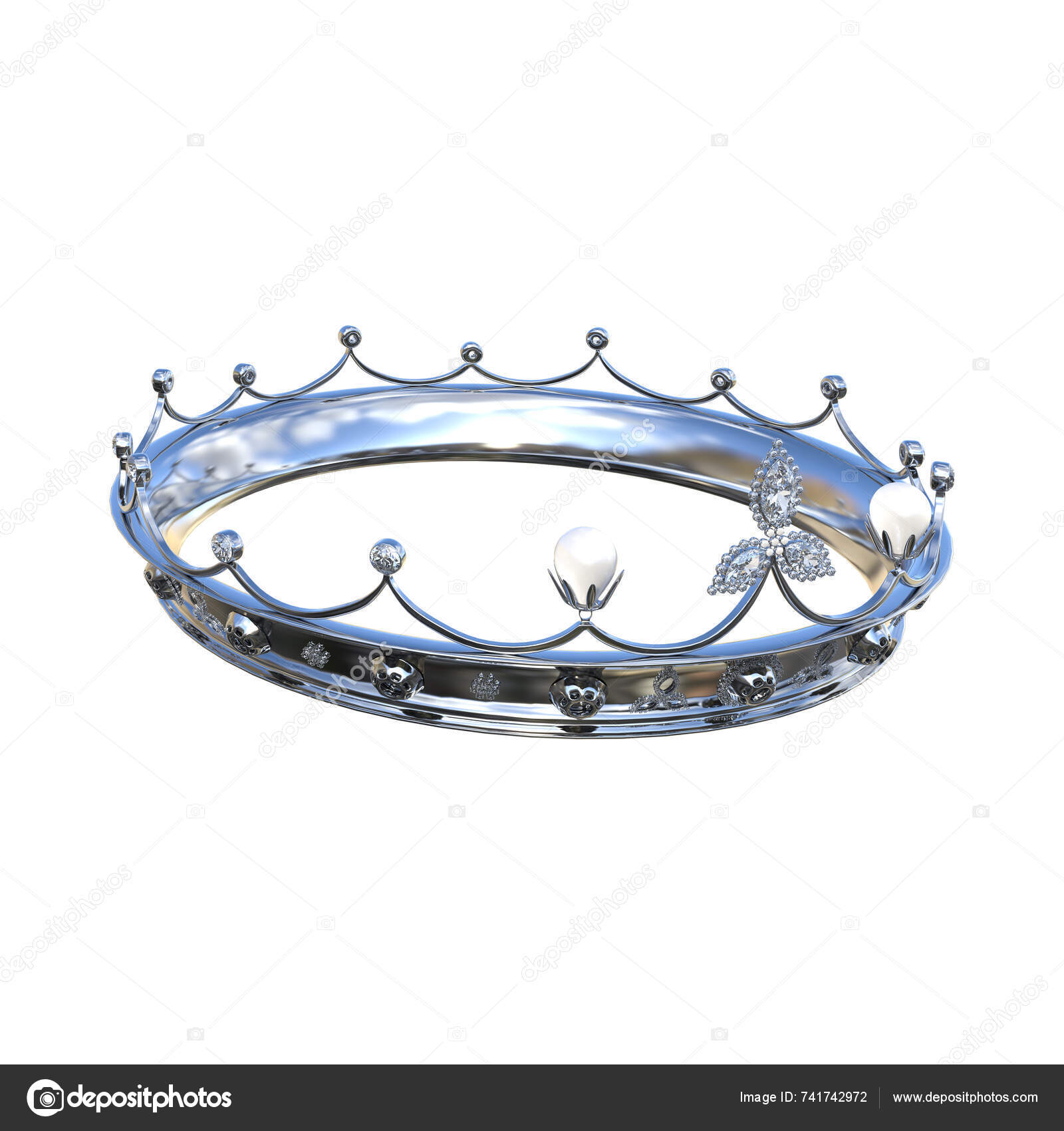 Render Royal Medieval Crown Tiara Isolated — Stock Photo © grbrenders ...