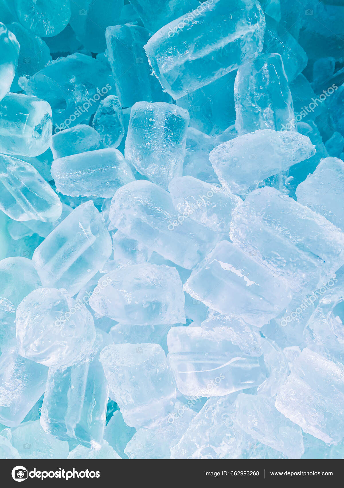 Blue Ice Cubes Wallpaper