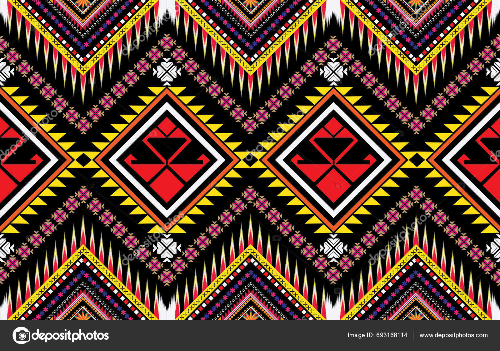 Seamless Textures Ethnic Patterns Navajo Geometric Abstract Print ...