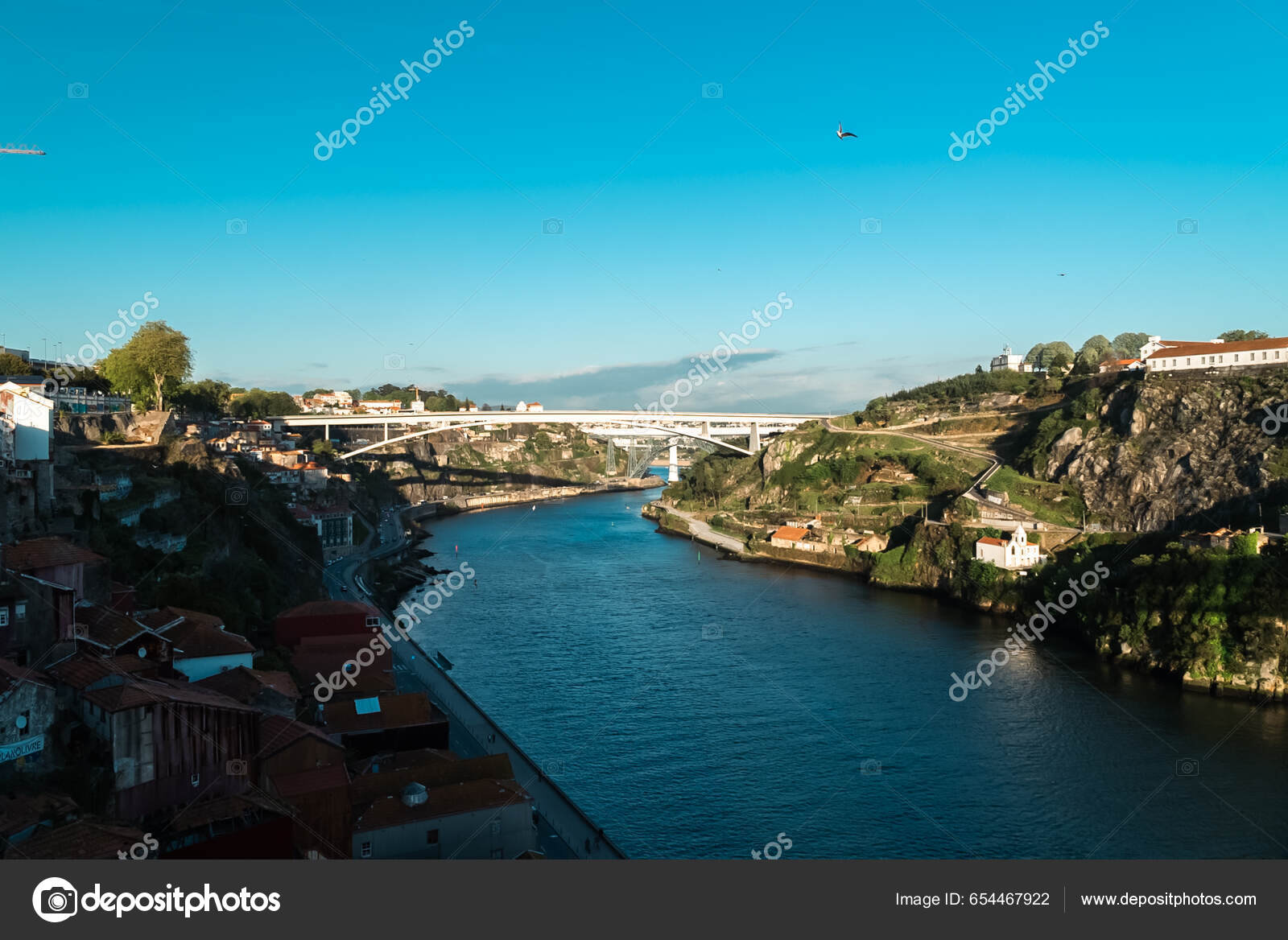 Infante Bridge Douro River Panoramic View Oporto Portugal — Stock Photo ...