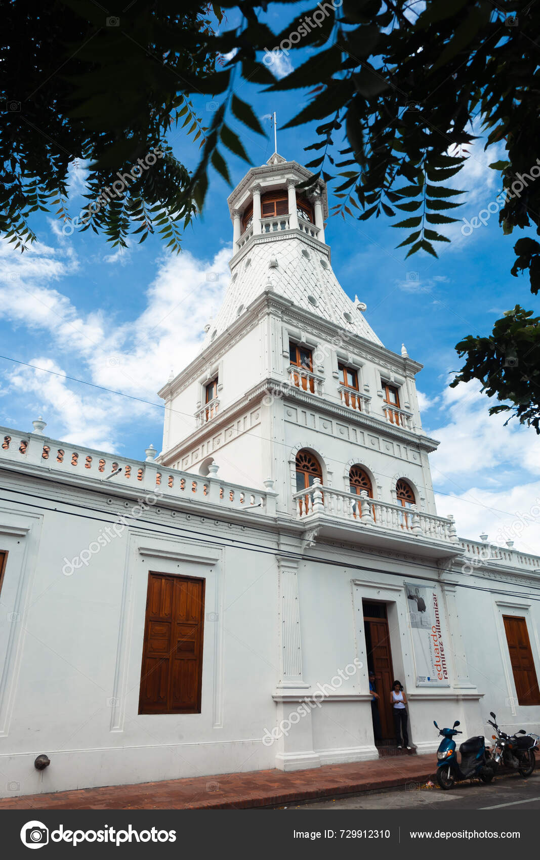 Cucuta North Santander Colombia June 2008 Clock Tower Facade Blue ...