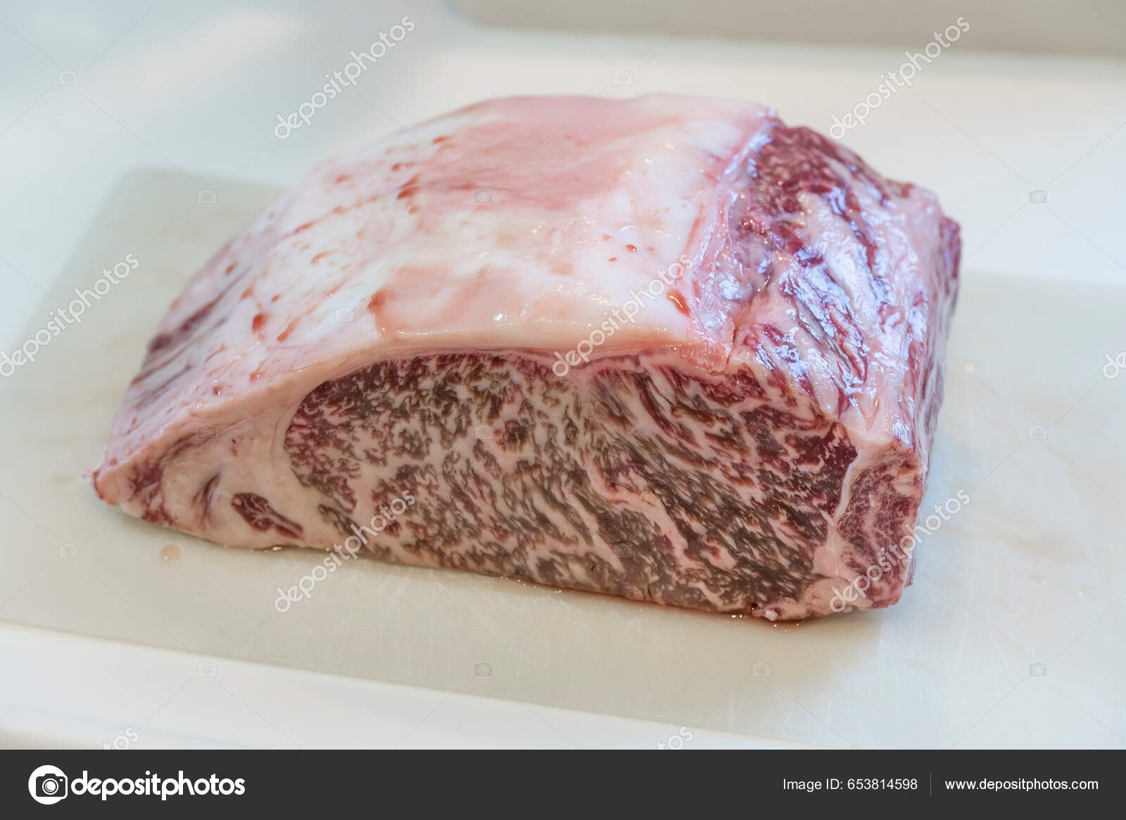 Japanisches Wagyu Rindfleisch Mit Marmoriertem Fett Eine Delikatesse ...