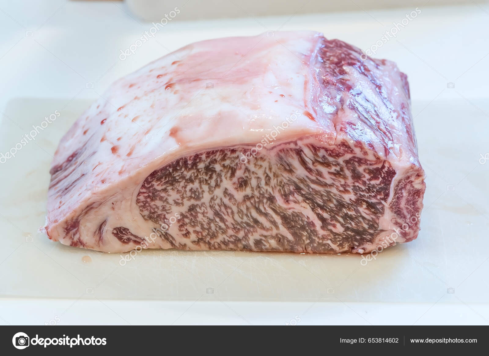 Japanese Wagyu Beef Marbled Fat Delicacy Japan Wagyu Beef Has — Stock ...