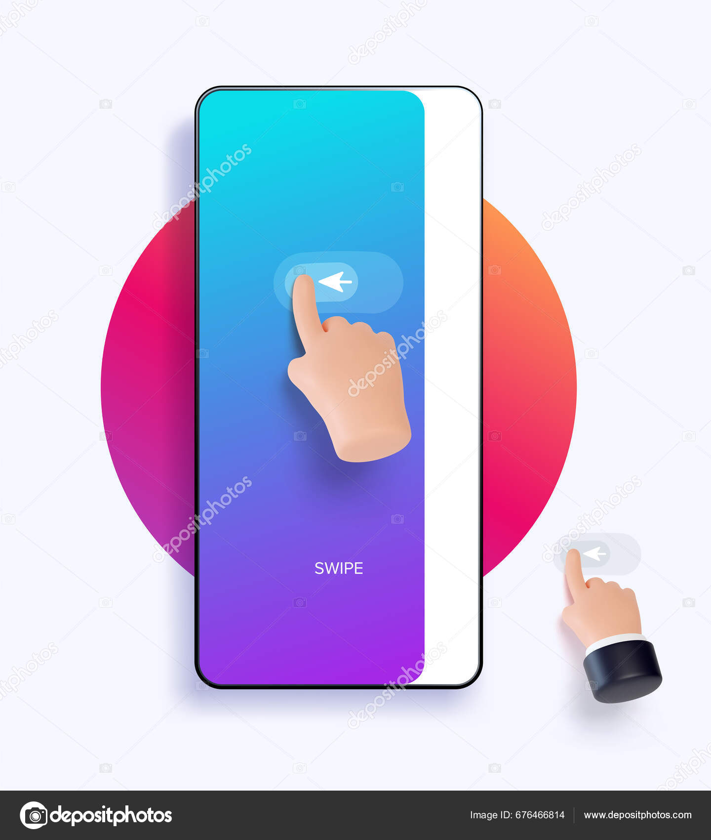 Hand Touchscreen Gesture Vector Hand Actions Icon Touch Screen Swipe Stock Vector by ©Pro_Vector ...