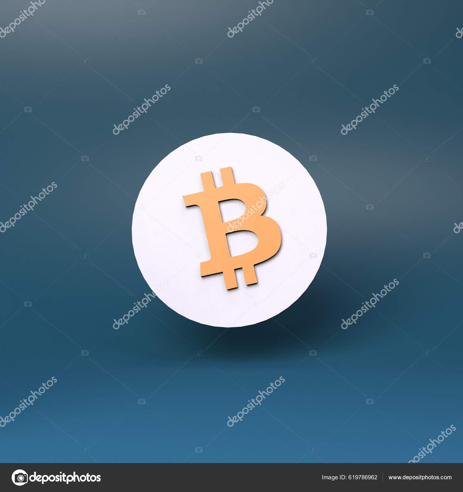Cryptocurrency Icon Future Money Concept Render Illustration — Stock ...