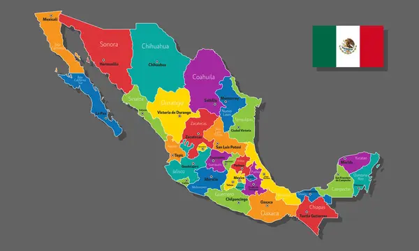 Mapa Politico De Mexico Con Nombres Y Capitales Actualizado Noviembre
