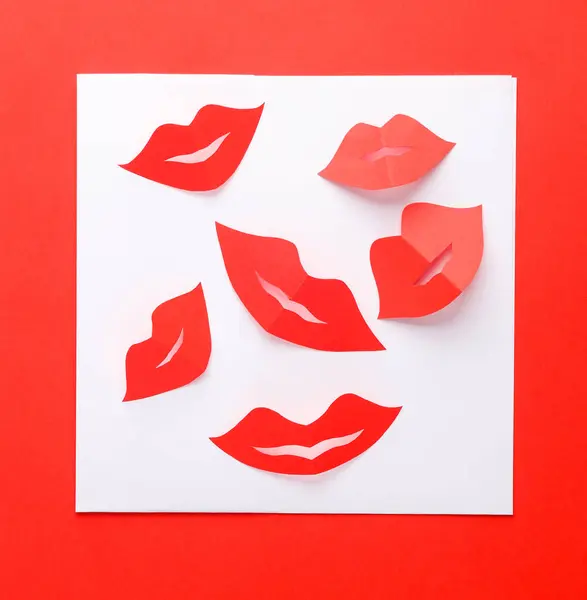 Labios de papel fotos de stock, imágenes de Labios de papel sin ...