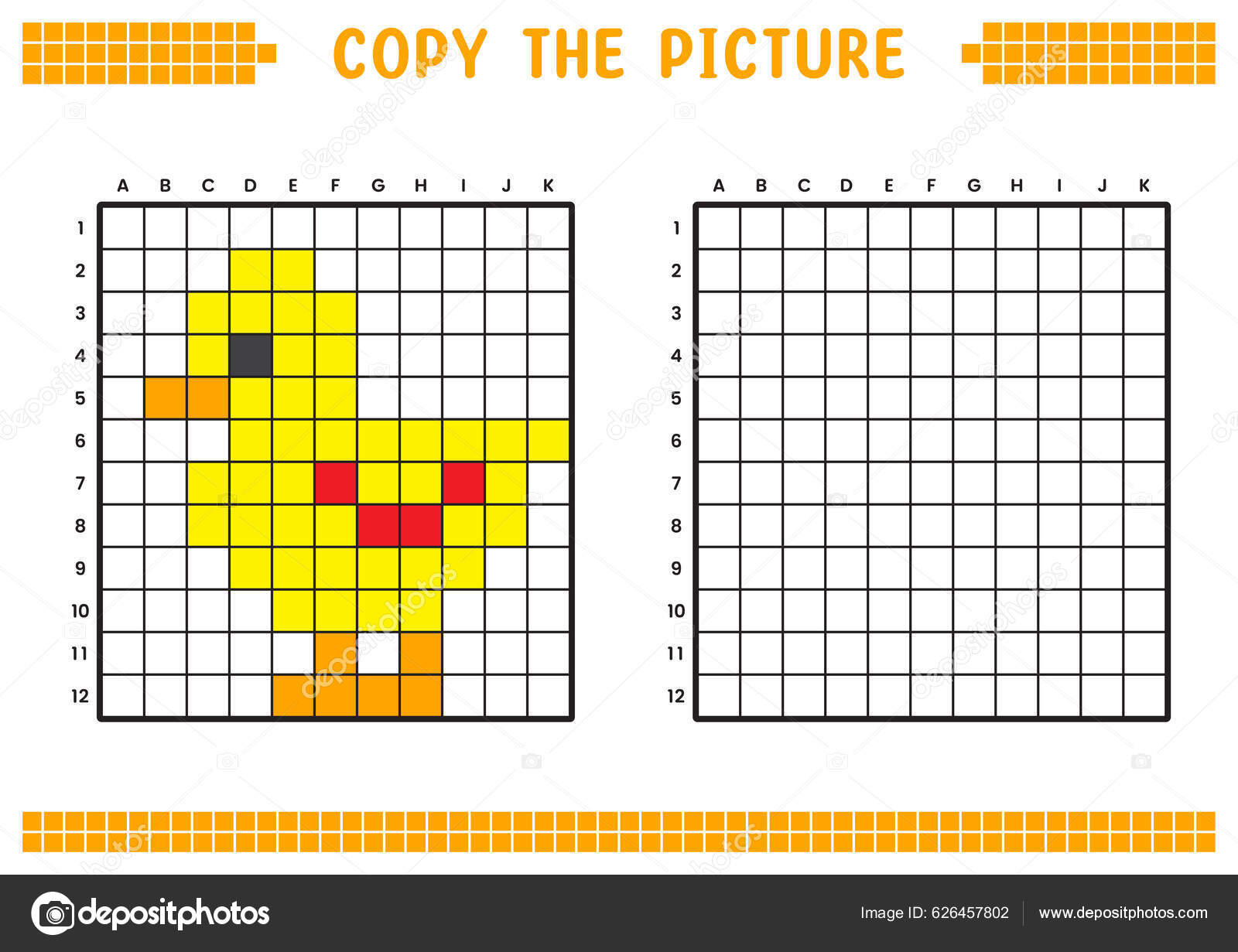 Copia Imagen Completa Imagen Cuadrícula Dibujo Hojas Trabajo Educativas ...