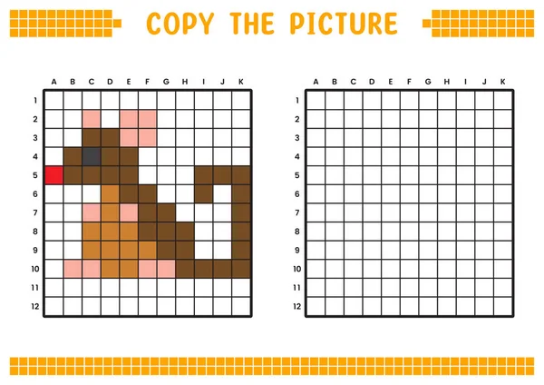 Copy Picture Complete Grid Image Educational Worksheets Drawing Squares ...