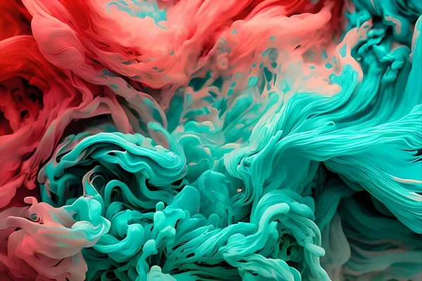 Abstract red teal green smoke on a white background - Stock Image ...