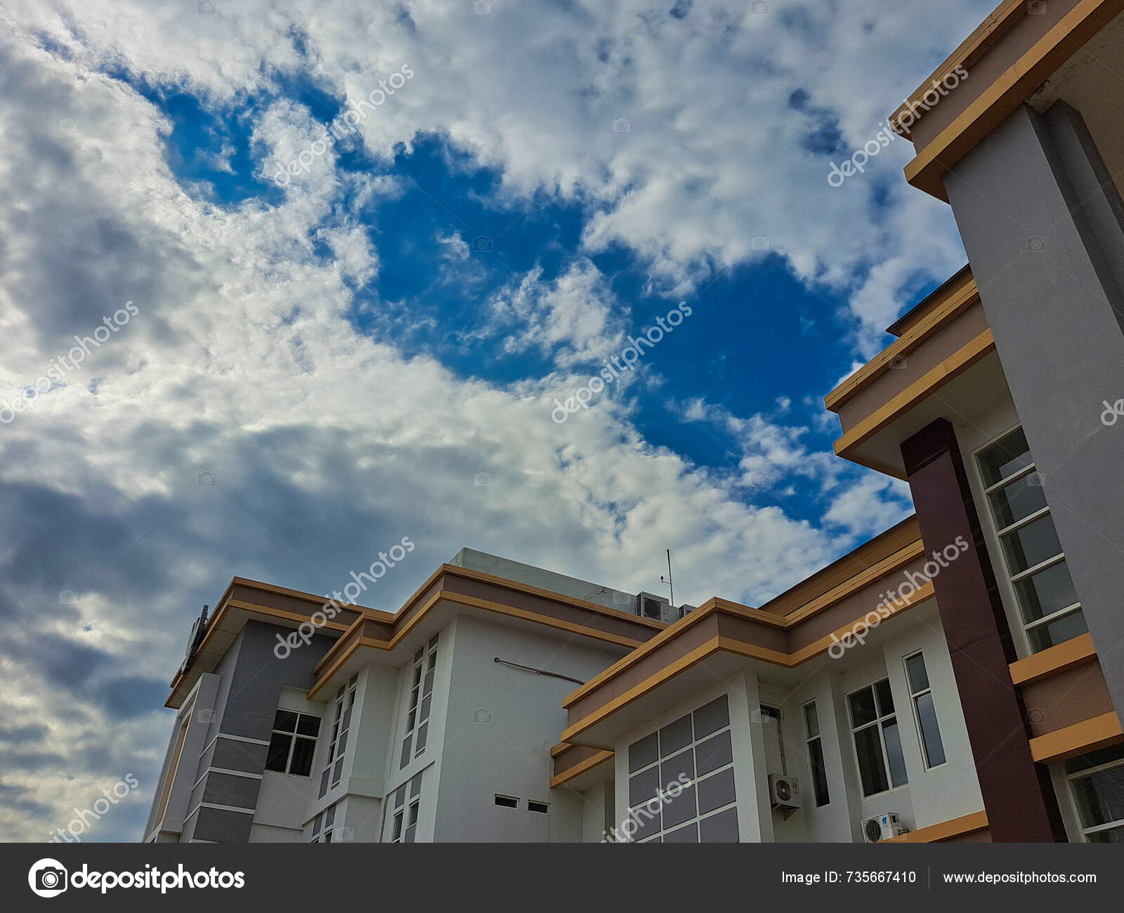 Tapin Regency Indonesia July 26Th 2024 Negative Space View Cloudy ...