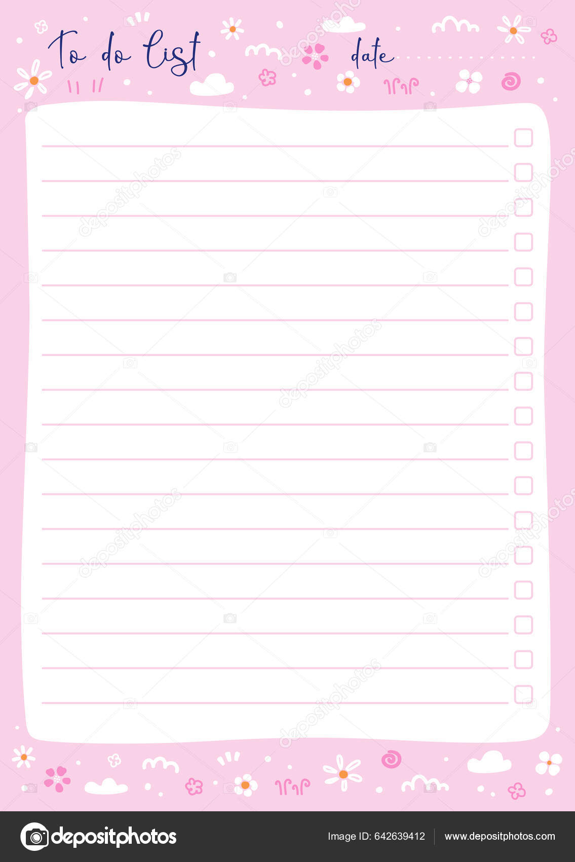 Pink Note Paper Background