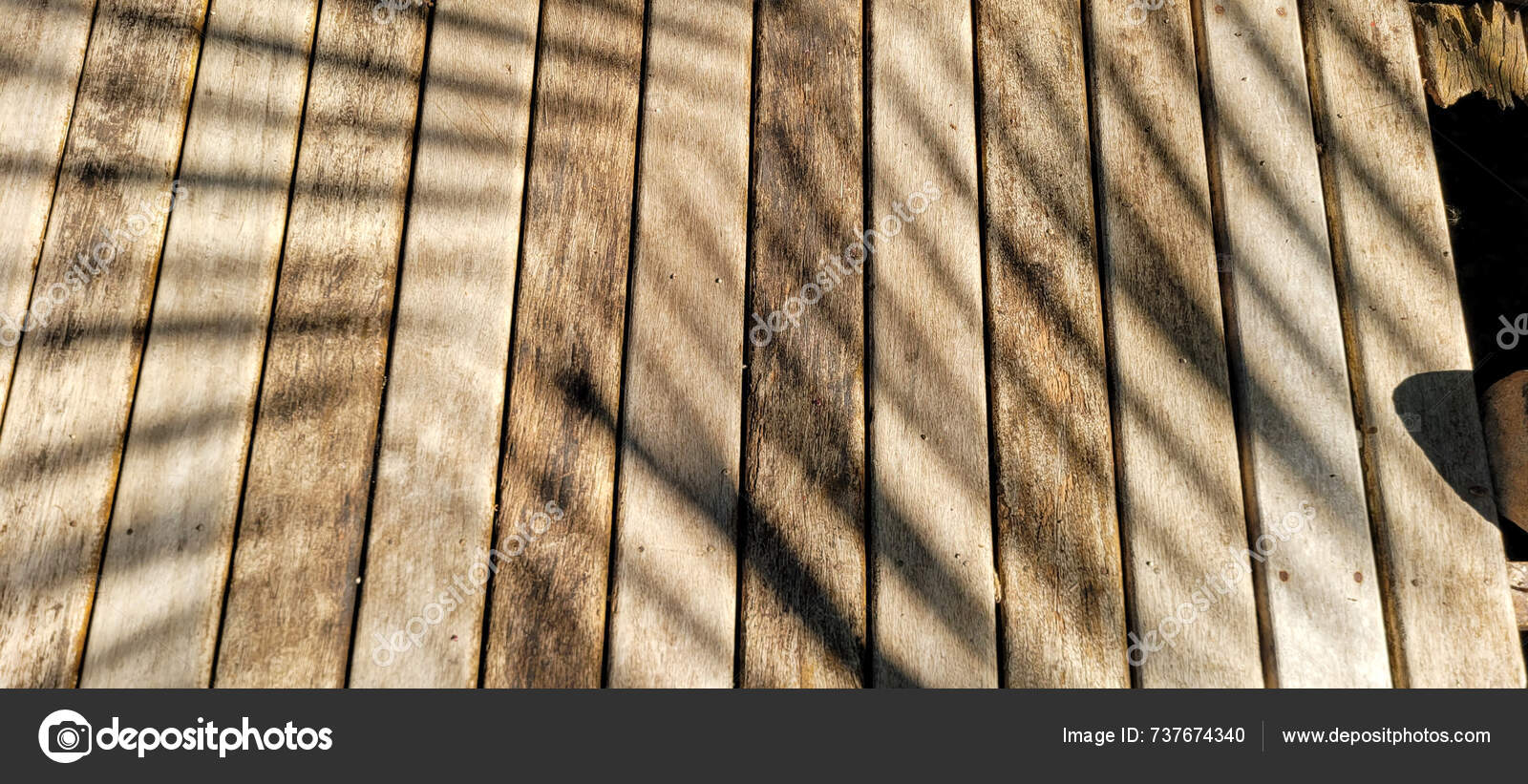Old Slatted Wood Background Shadows — Stock Photo © sarsahome@gmail.com ...