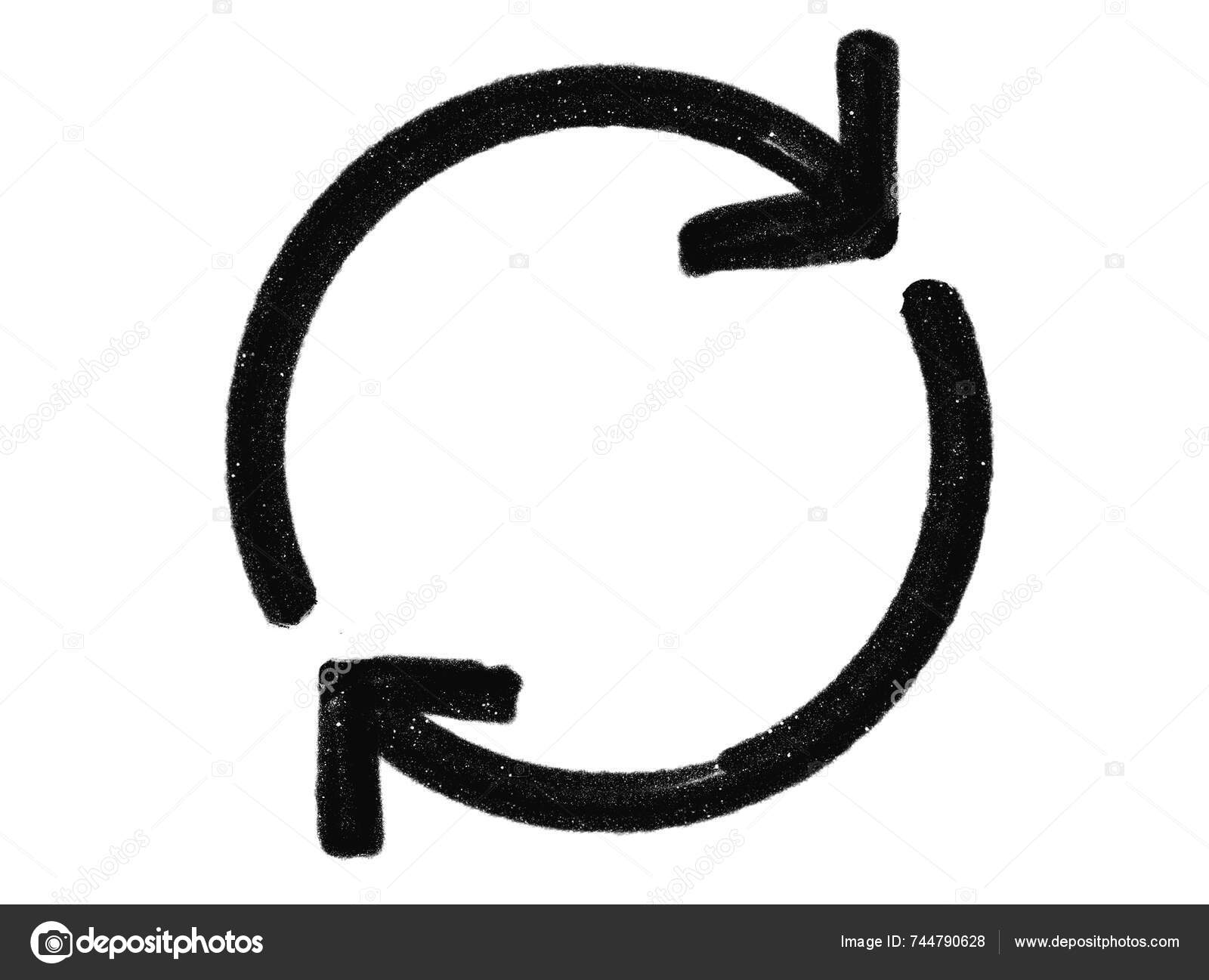 Rotating Circular Hand Drawn Arrows — Stock Photo © mizu.goldho22 ...