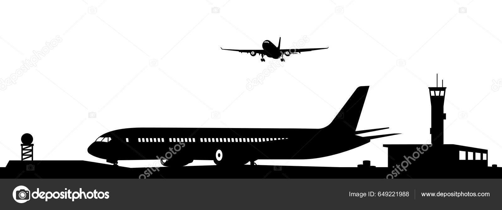 Fondo Vectorial Del Aeropuerto