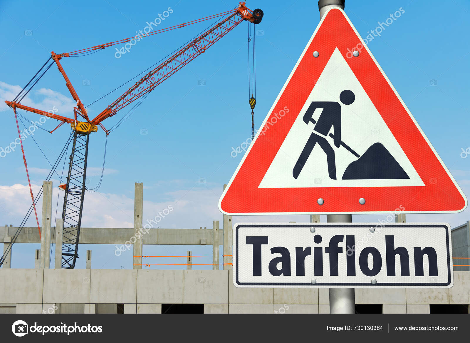 Firma Obra Con Palabra Alemana Tariflohn Salario Estándar — Foto de ...