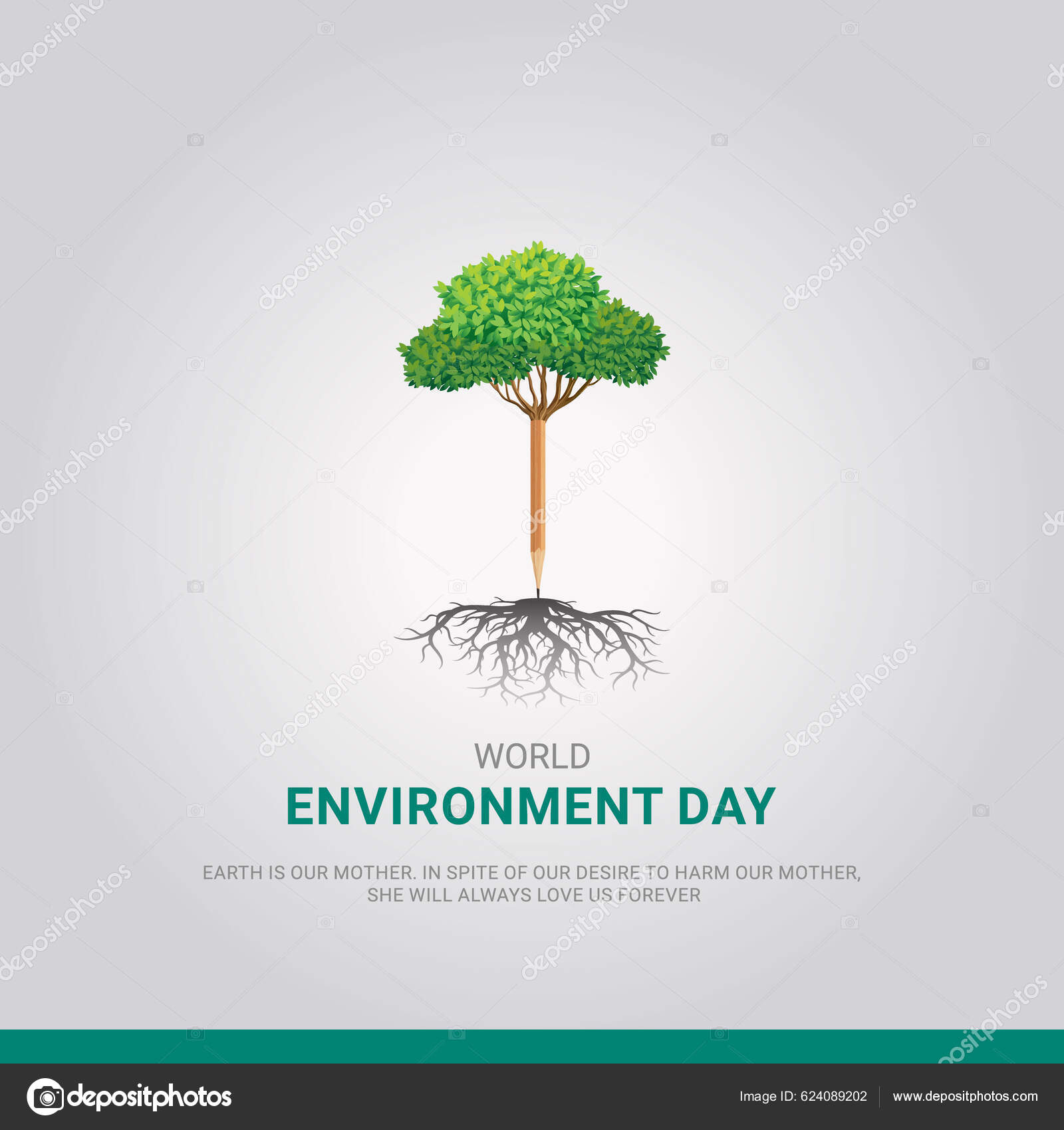 World Environment Day Creative Design Poster Banner Vector Illustration ...