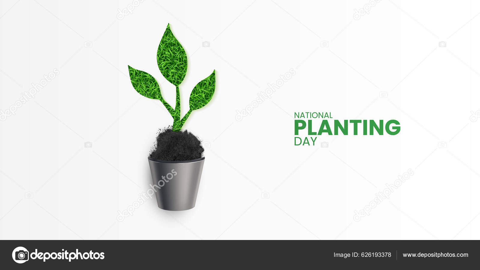 Natural Planting Day Creative Ads Stock Vector by ©CreativeTrendz 626193378