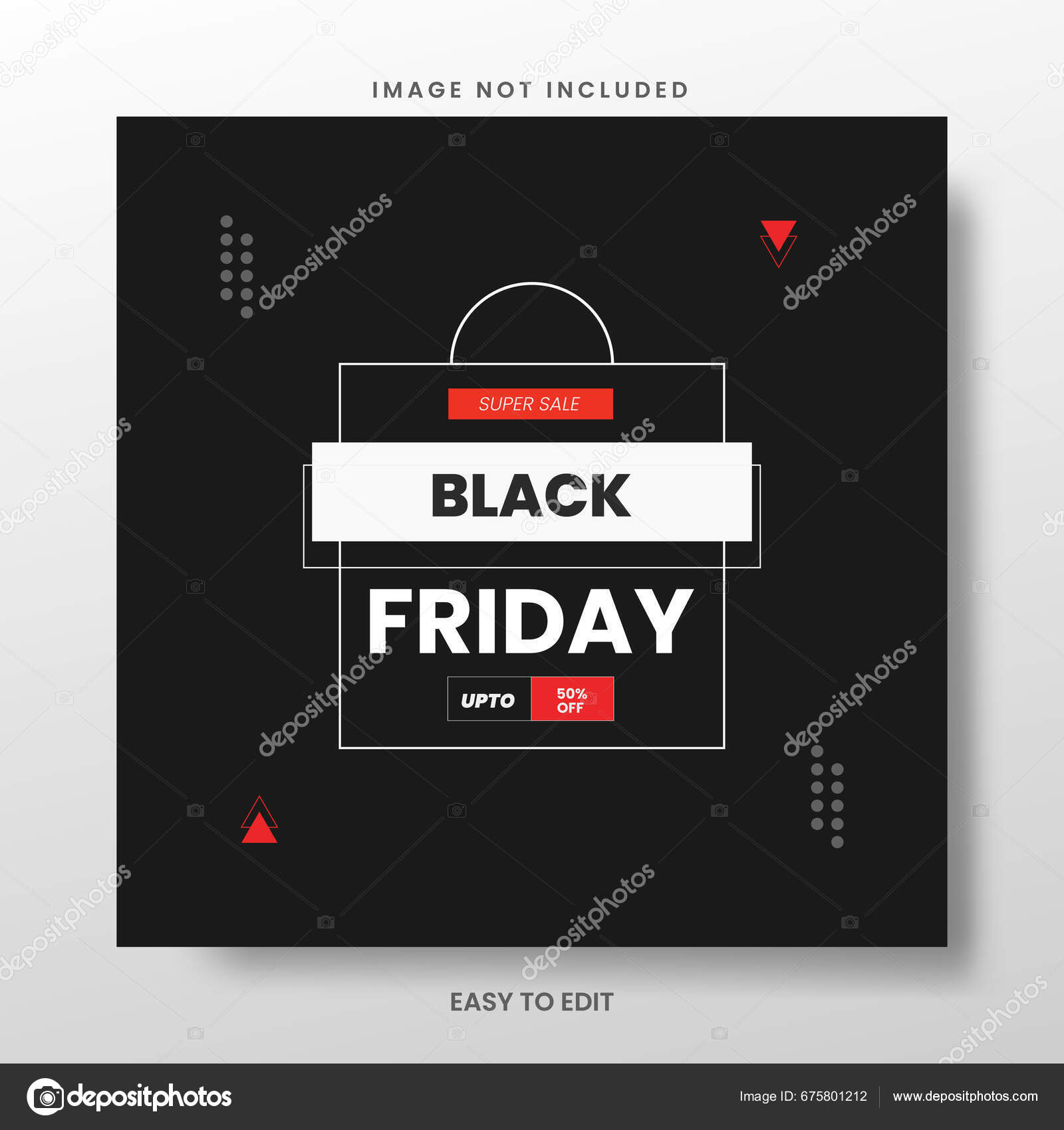 Creative Black Friday Sale Social Media Post Template Black Friday ...