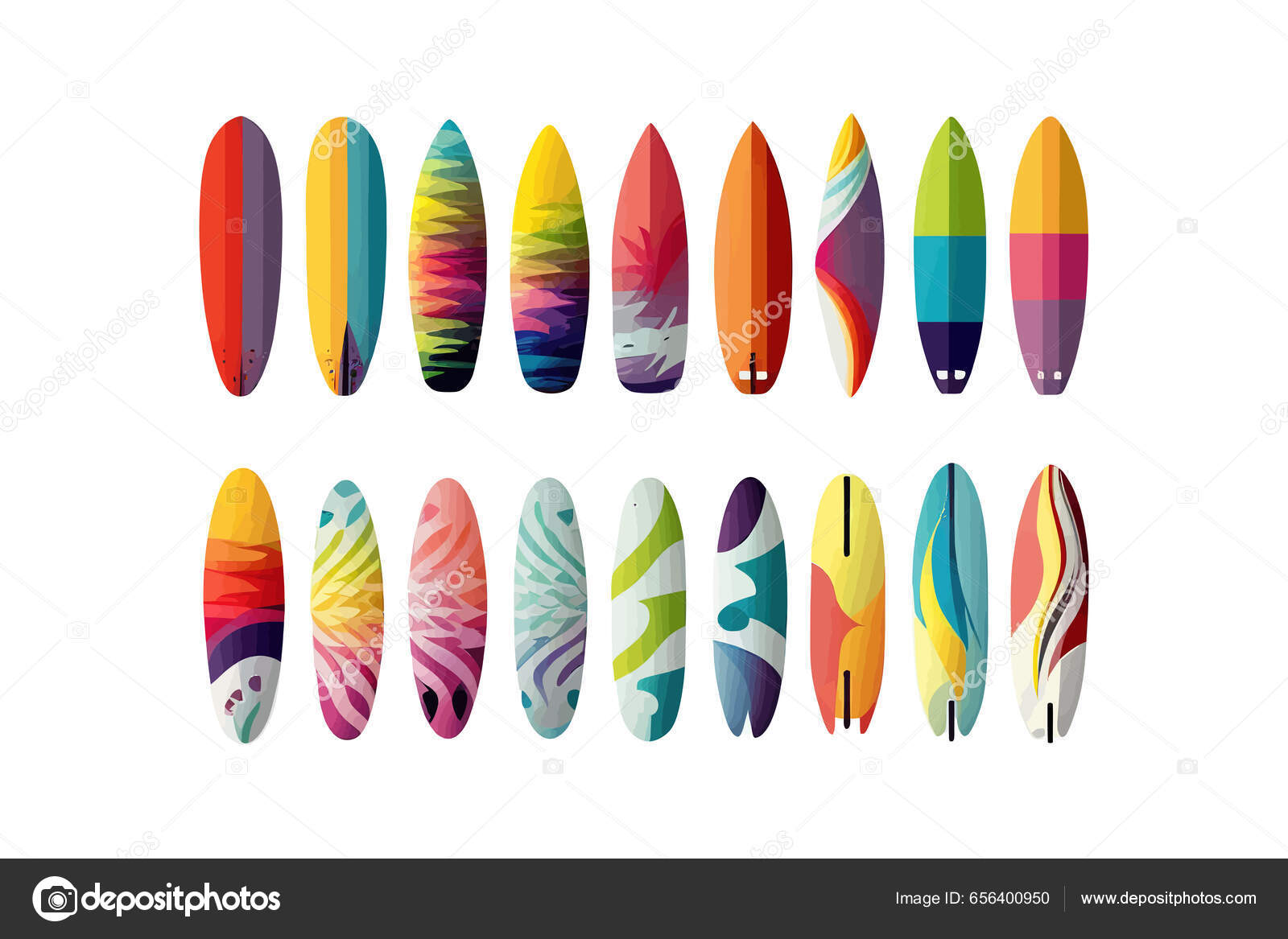Boards Surf Icon Set Vector Illustration Desing Stock Vector by ...