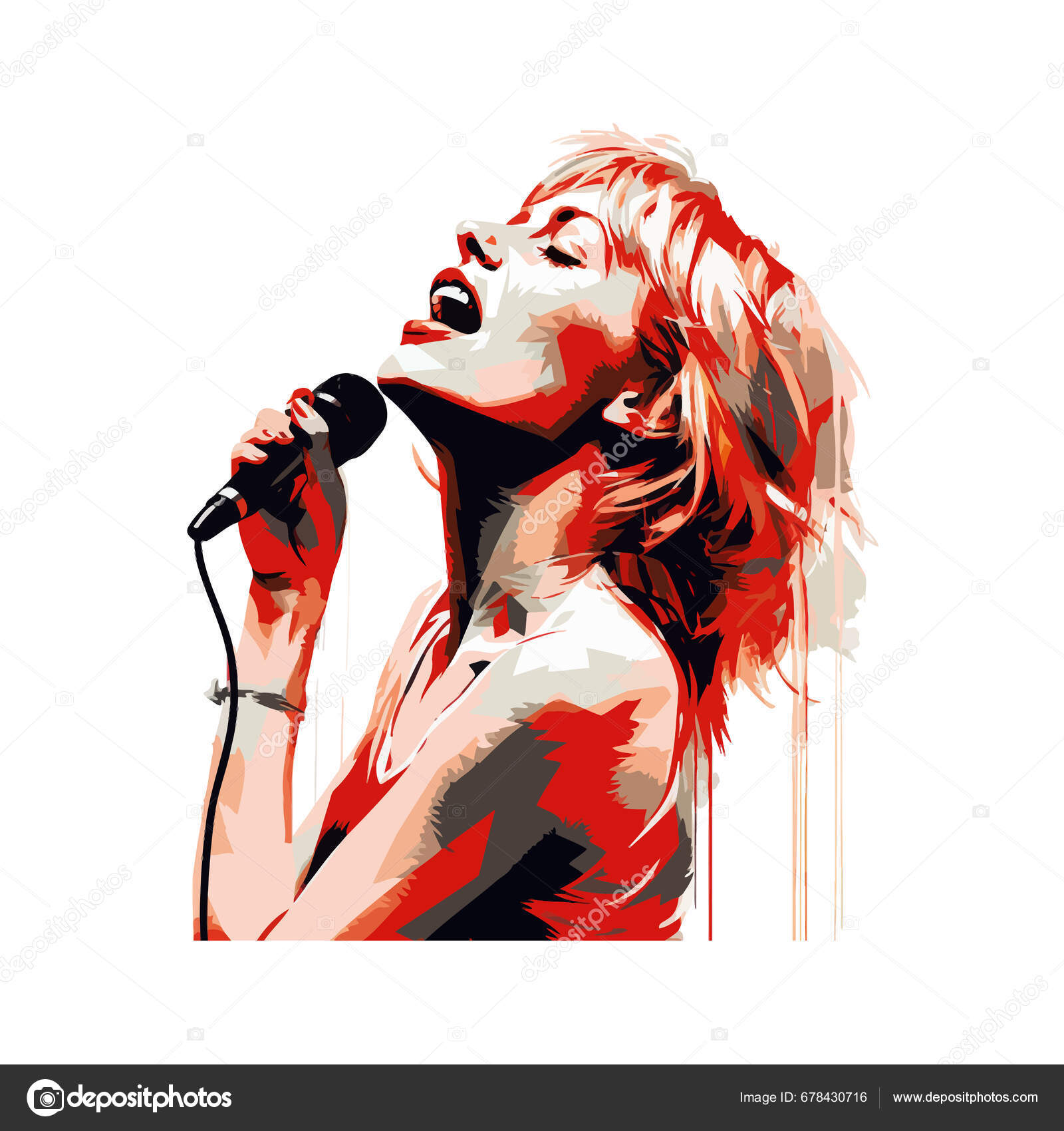 Singer Vector Illustration Design Stock Vector by ©zakalevych 678430716