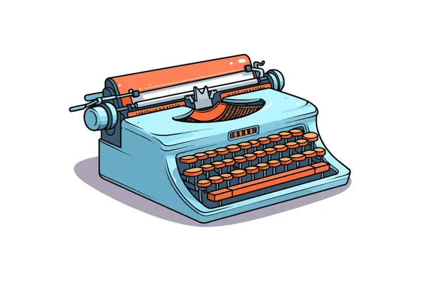 Cartoon typewriter Vector Images | Depositphotos