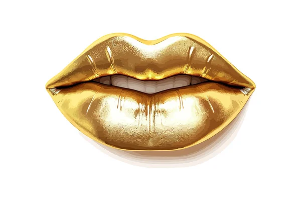 24,544,644 Gold lips Vector Images | Depositphotos