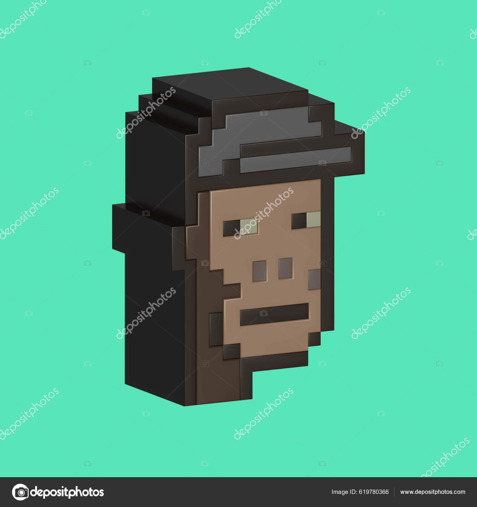 Cryptopunks Pixel Art Nft Nonfungible Token Nft Blockchain Render ...