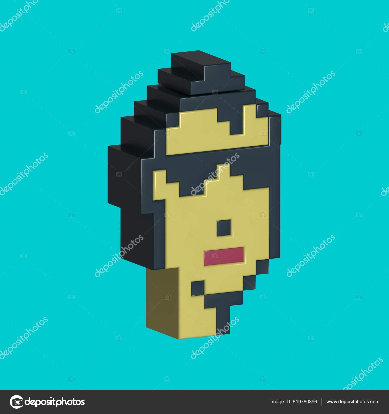 Cryptopunks Pixel Art Nft Nonfungible Token Nft Blockchain Render ...