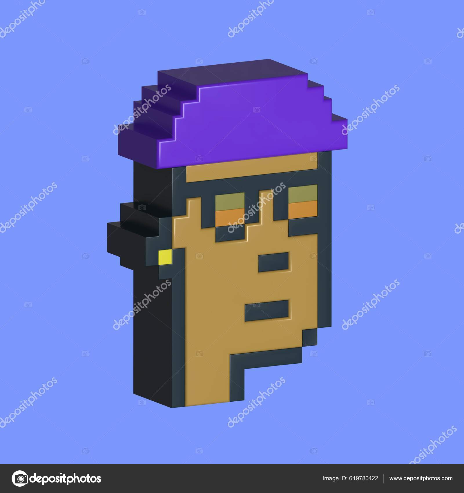 Cryptopunks Pixel Art Nft Nonfungible Token Nft Blockchain Render ...